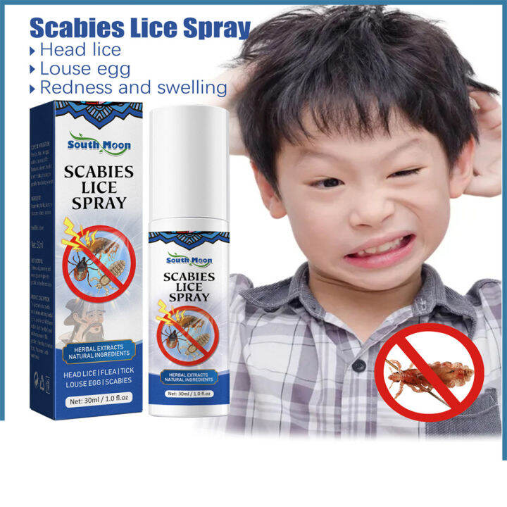 South Moon Scabies Lice Spray Remove Head Lice Prevent Regeneration ...
