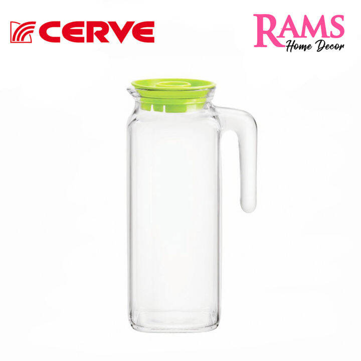 Cerve 1000ML Frigoverre Fun Glass Jug with Colourful Lid / Drink ...