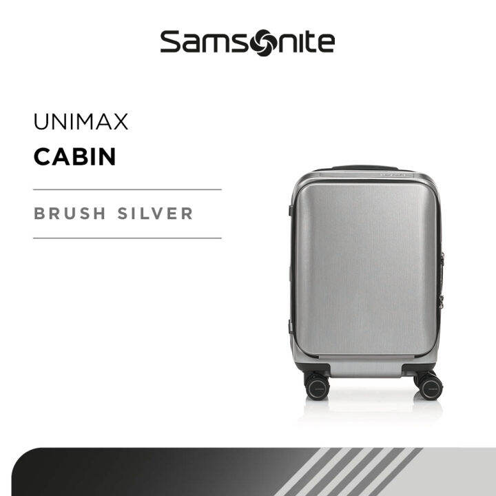 Samsonite Koper Hardcase Unimax Spinner Cabin 20 Inch - Brush Silver ...