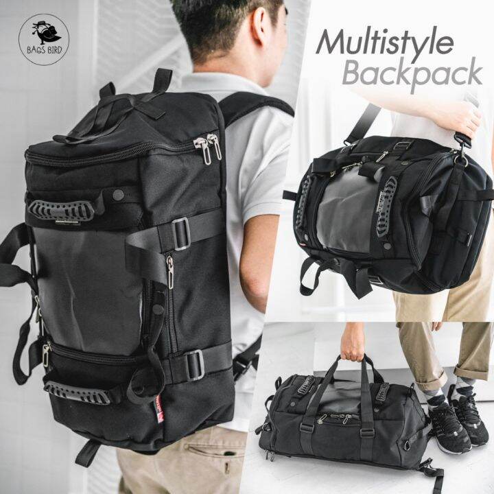 jdtPBjst กระเป๋าเป้ ใบใหญ่ 60L สะพายหลังถือDuffle รุ่น BXL2 เป้เดินทางต่อสาย เป็นสะพายข้างได้ ...