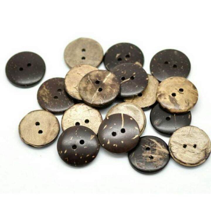 Kancing Batok Kayu Full Pernis Per Pack | Lazada Indonesia