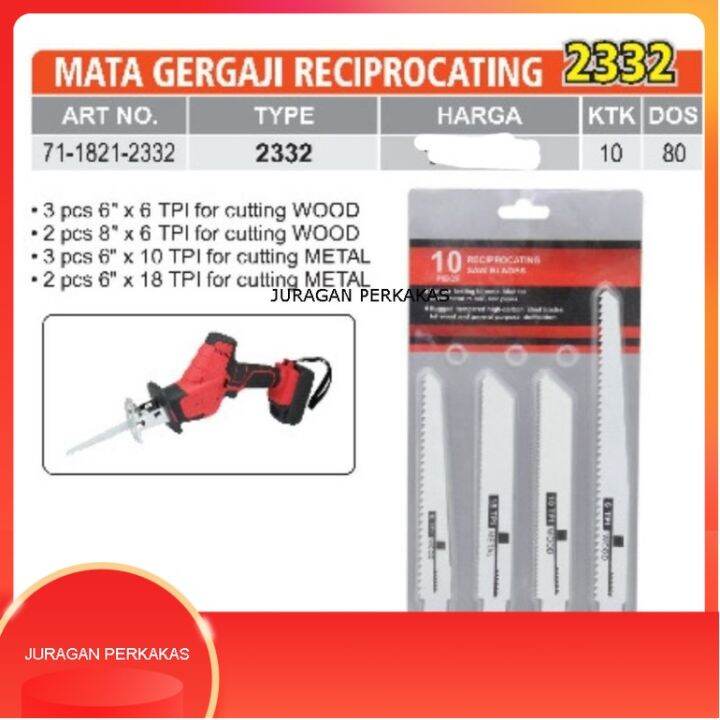 mata gergaji cordless isi 10pc mata recipro mata sabre saw | Lazada Indonesia