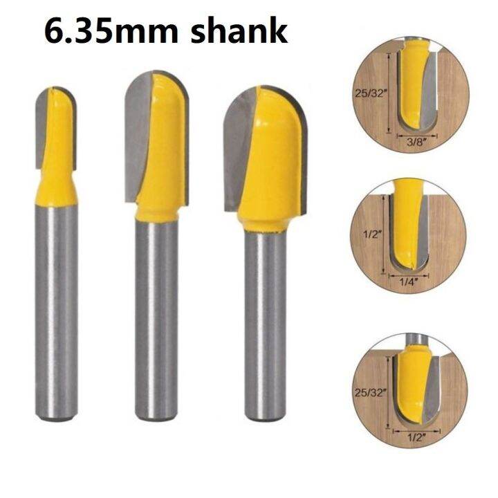 Router Bit Long Blade Round Nose Flush Trimming Blade Woodwork Core Box ...