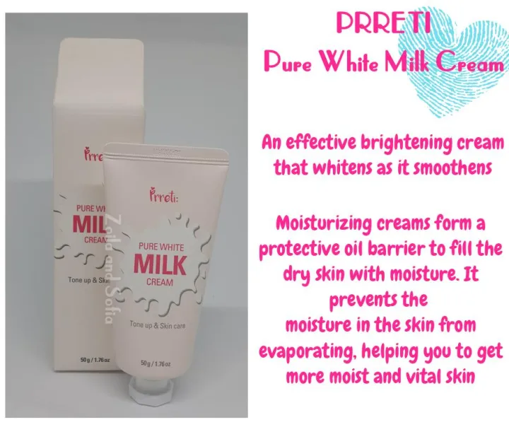 PRRETI Pure White Milk Cream - 50g | Lazada PH