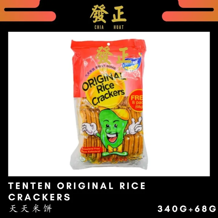 TenTen Original Rice Crackers 天天米饼 Biskut Beras Ten Ten 340g + 68g | Lazada