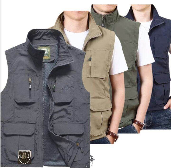 ROMPI VEST WARTAWAN /ROMPI LAPANGAN/ROMPI OUTDOOR/ROMPI KANTOR LAKI ...