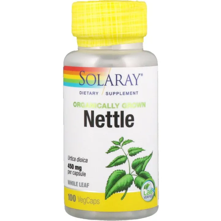Solaray, Organically Grown Nettle, 450 mg, 100 VegCaps | Lazada PH