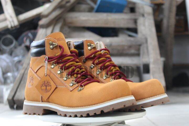 Timberland Men 6'In Vibram Boot Wheat Nubuck Tan R[eflika] Sepatu ...
