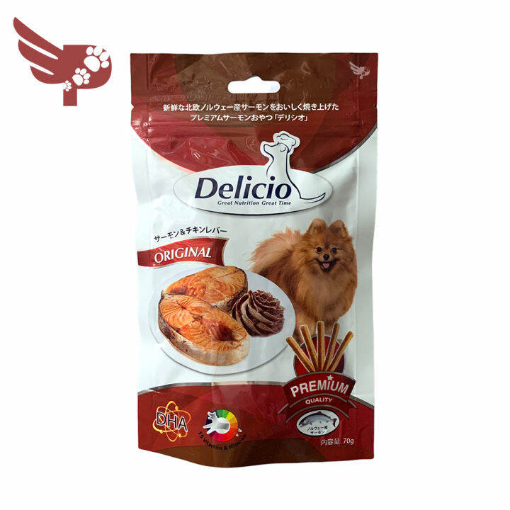 Delicio Premium Quality 70g - Salmon & Liver - Dog Treats ...