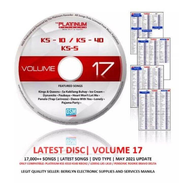 Platinum Disc Vol.18 NEW UPDATES SONG Junior 2/ Kbox2 /KS-40/KS-10 ...
