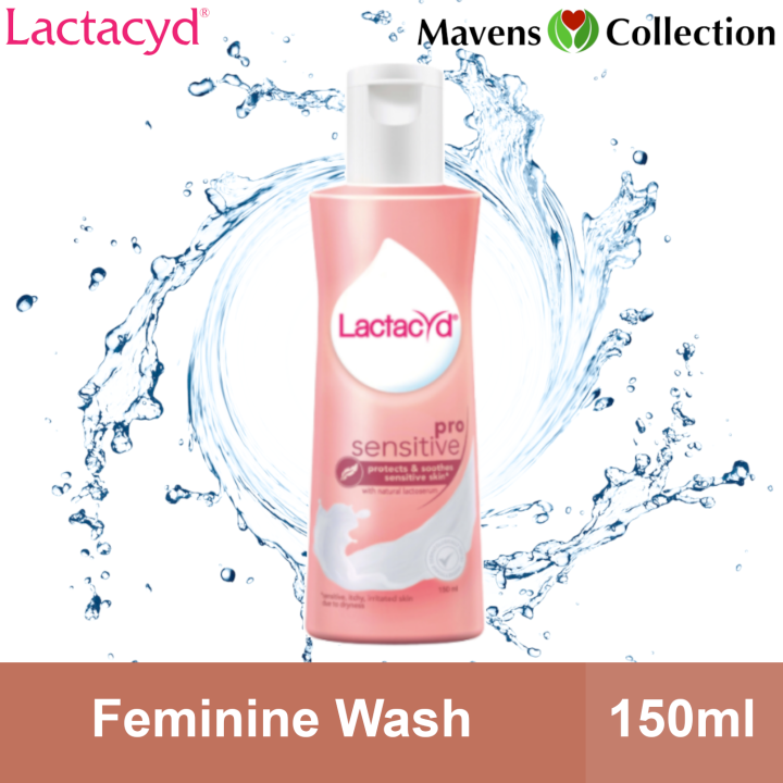 LACTACYD Pro Sensitive Protect and Soothes Sensitive Skin Feminine Wash 150ml by MAVENS ...