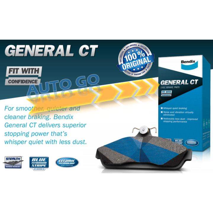 Bendix General CT Mitsubishi TRITON 4WD PAJERO SPORT Disc Brake Pad ...