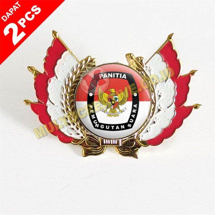 Pin PPS KPU Pin Bros Wing Logo Panitia Pemungutan Suara Pin Logo PPS ...