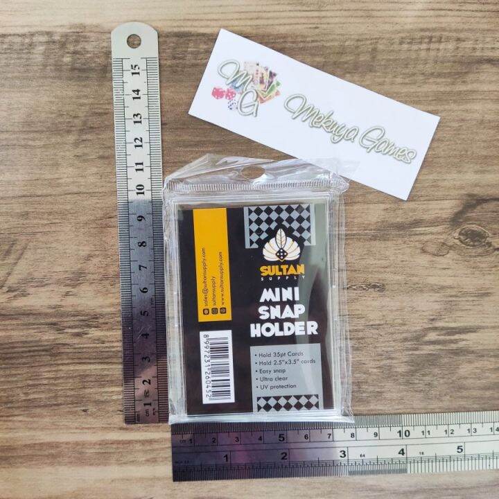 Sultan Mini Snap Card Holder 63.5x88.9mm Kotak Case Kartu TCG Sport K ...