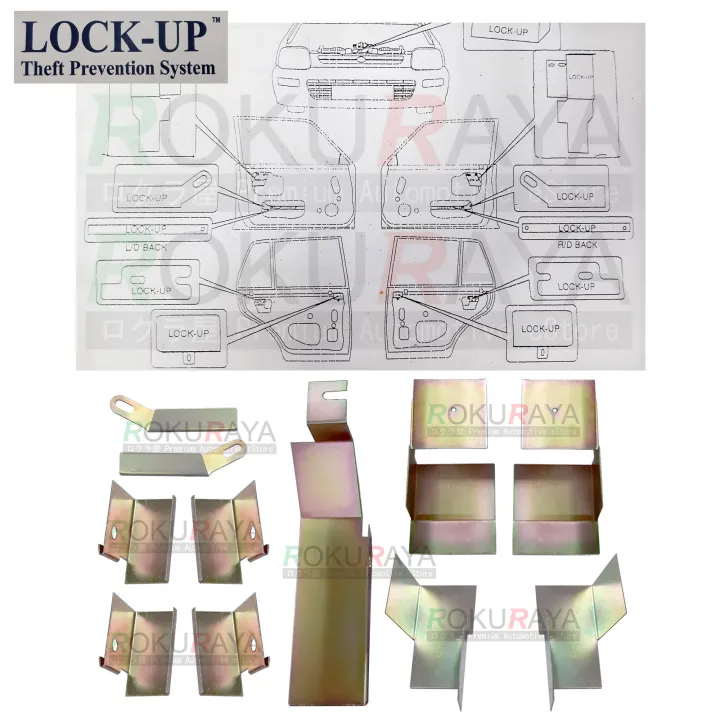 Toyota Avanza Lock Up Anti Theft Prevention System - Door Inside Glass ...