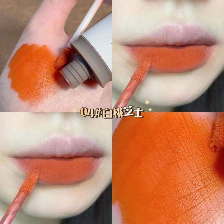 VonGee Rabbit Lip Glaze Matte Foggy Velvet Plain Lip Paste Lipstick ...