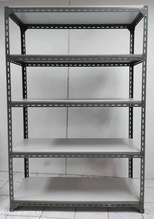 Slotted Angle Steel Rack 48in x 18in x 72in, 5 Layers with Laminated ...