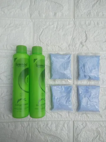 2pcs Bremod Oxidizer 100ml and 4pcs Colisi Bleaching Powder for Hair ...