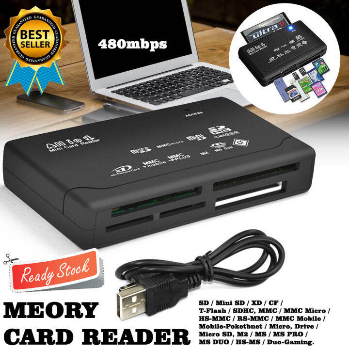 FSU Card Reader SD XD MMC MS CF SDHC TF Micro SD M2 - SHTC-08 480mbps SDCard Reader Rider ...