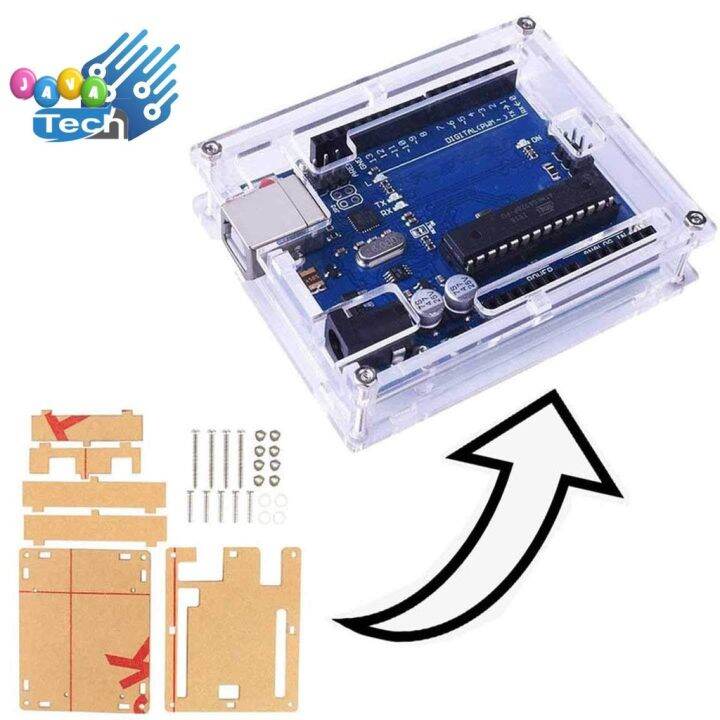 Casing Arduino Uno R3 Acrylic Acrylik Case Acrylic Lazada Indonesia 
