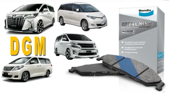 Bendix Front Disc Brake Pad Metal King (DB1913) for Toyota Estima ...