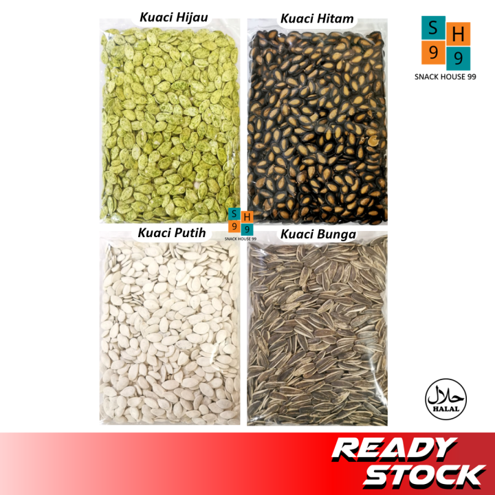 400g Kuaci Hitam / Kuaci Hijau / Kuaci Putih / Kuaci Bunga 黑瓜子 / 绿茶瓜子 ...