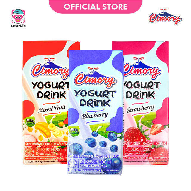 Cimory Yogurt Drink 200ml Ready To Drink Minuman Yoghurt Rasa Buah Strawberry Blueberry Mix ...