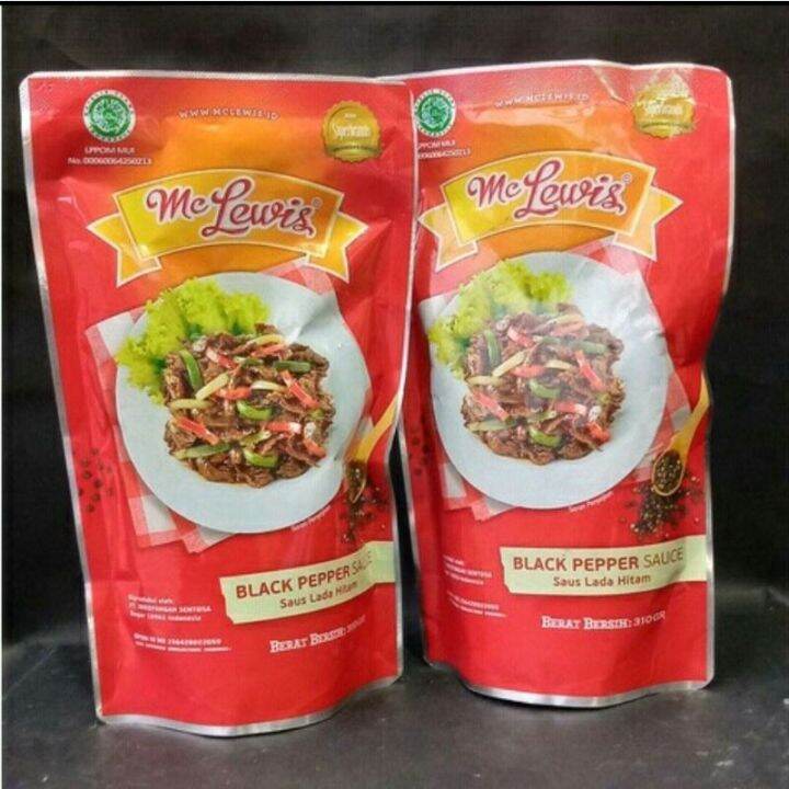 McLewis Black Pepper Sauce 310gr Mc Lewis Seasoning Condiments Saus ...