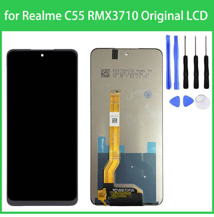 Original LCD For Realme C55 RMX3710 LCD Display Touch Screen Glass Digitizer Assembly ...