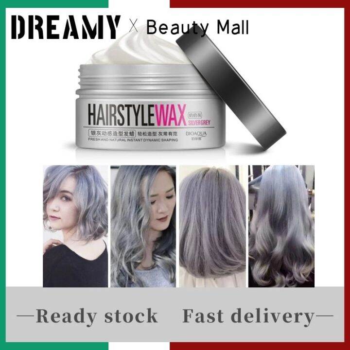 Granny Grey Hair Wax Refreshing Silver Grey Hair Wax Hair Mud Hair ...
