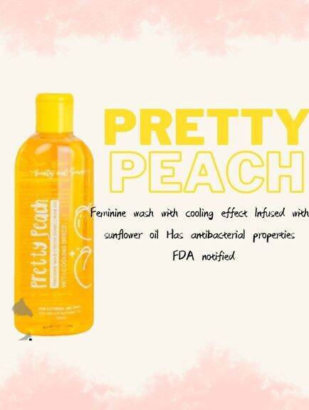 Original Pretty Peach Feminine Wash With Sunflower Oil and Cooling ...