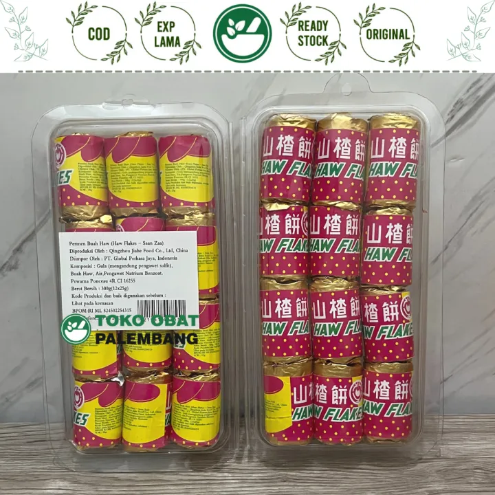 SANCA BESAR 12 ROLL HAW FLAKES CEMILAN BUAH HAW SAN CA SAAN ZAA SANZHA ...