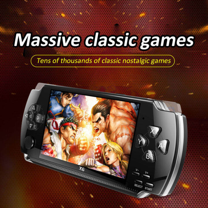 [local Stock]psp X6 Handheld Game Console 4.3 Inch Screen Mp4 Player Mp5 Game Player Real 8gb ...