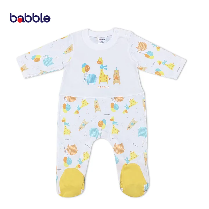 [ติดตามร้านลด30.-] BABBLE ชุดหมีกันหนาว ชุดเด็กแรกเกิด 0-3 เดือน (3 ลาย ...