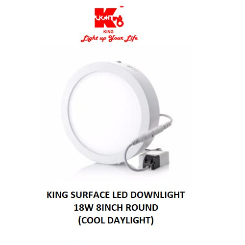 KING SURFACE LED DOWNLIGHT 18W 8INCH | Lazada