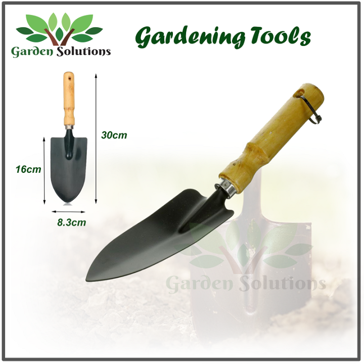 Shovel Mini / Sekop Mini / Wooden Handle Gardening Spades Iron Spade ...