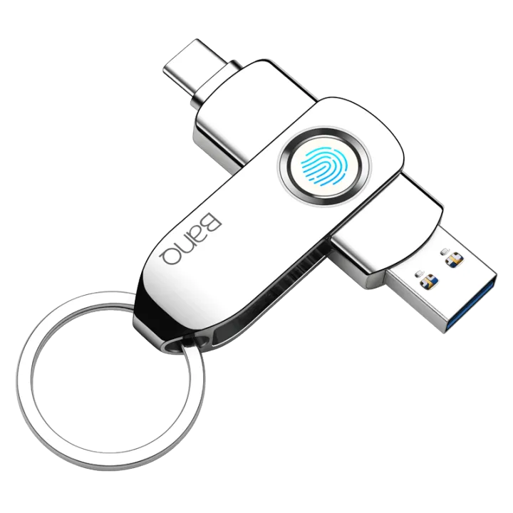 BANQ F22 64G 128GB Type C High-speed Recognition Fingerprint Encrypted ...