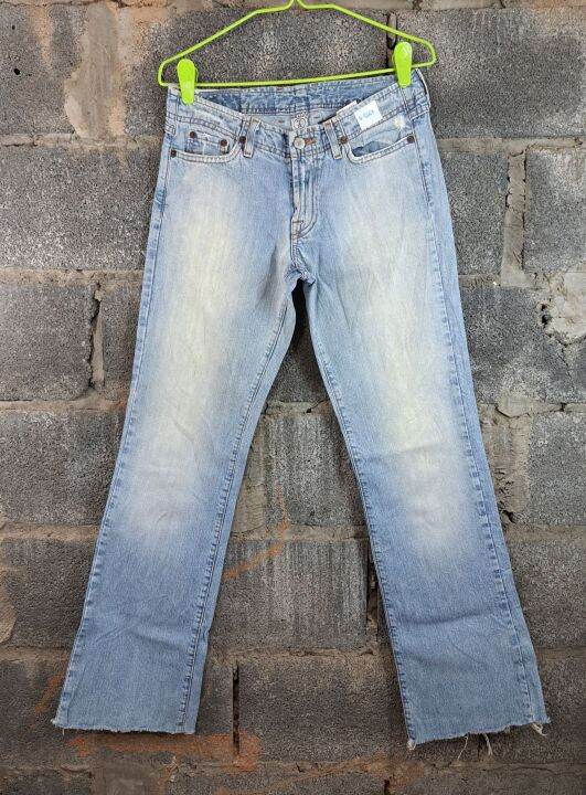 LUCKY BRAND ยีนส์มือสอง F1047 เอว30 เป้า9.5 สะโพก40 ยาว39 ปลายขา8.5 ...