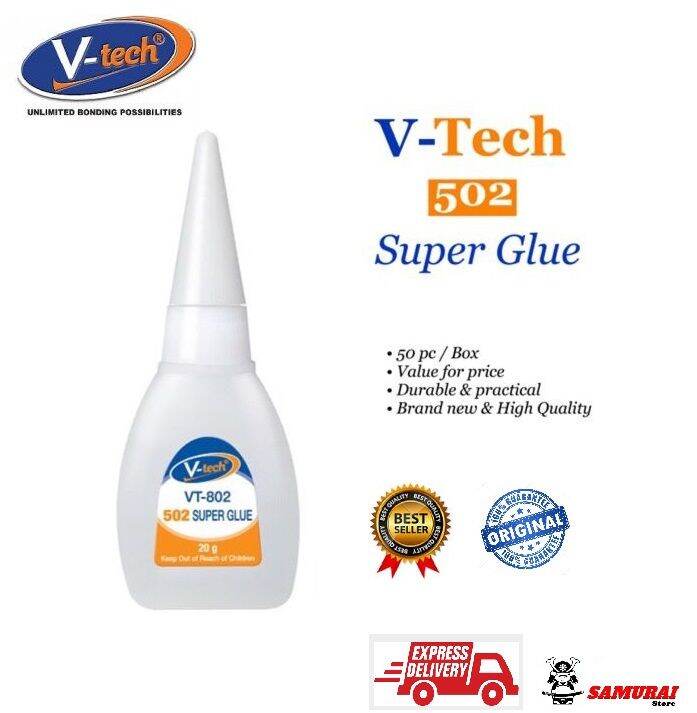 V-tech 502 Super Glue 3 seconds gum 20g | Lazada