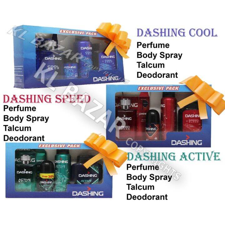 Dashing Speed Surge / Active Spirit / Cool Aqua (Perfume, Deo, Body ...