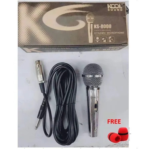 With Free Foam New Platinum Heavy Duty Wired 10 Meter Microphone KS ...