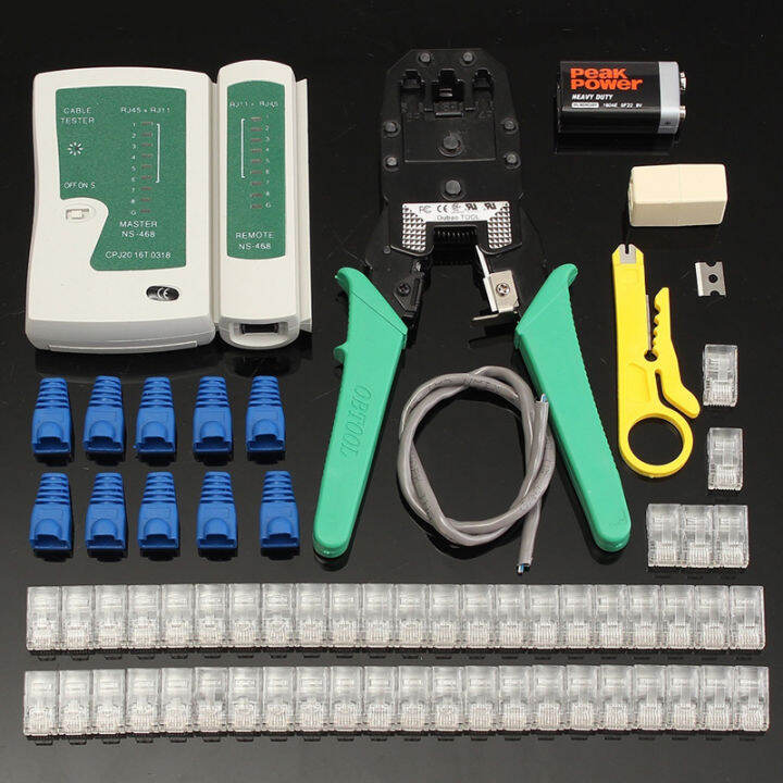 1 Set RJ45 Network Cable Tester Crimper Crimping Tools Set Crimper Lan ...