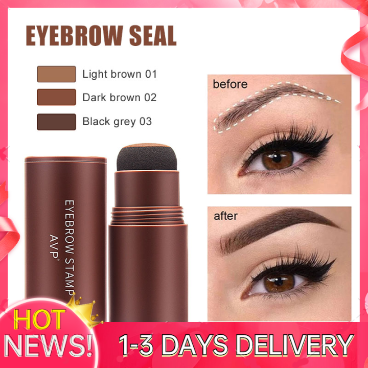 Eyebrow Stamp Stencil Kit Waterproof and Non-Smudgeable Micro-Carved ...