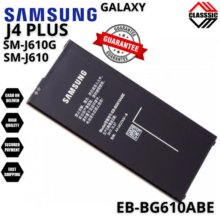 Original Samsung Galaxy J4 Plus / J4+ SM-G610F SM-G610y Battery, Model ...