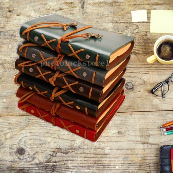 Notebooks Creative Retro Strap Notepad Blank Kraft Paper Nautical loose ...