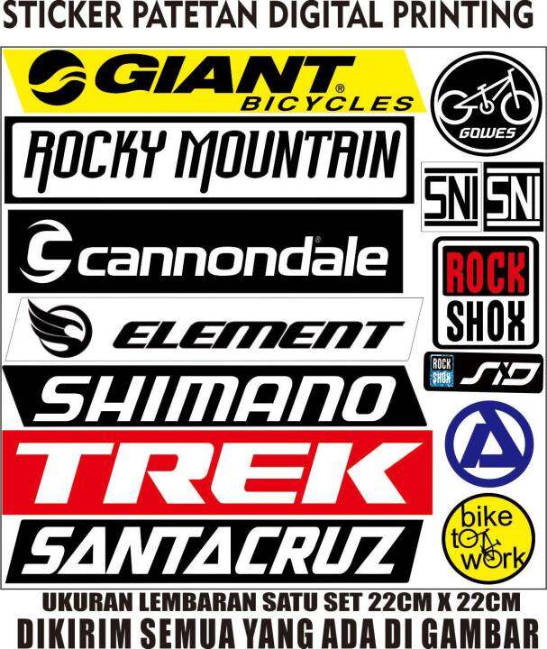 SET LEMBARAN STICKER VARIASI BIKE | Lazada Indonesia