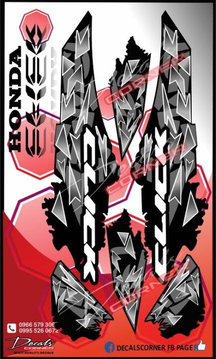 Honda Click Sticker V2 Shattered Design | Lazada PH