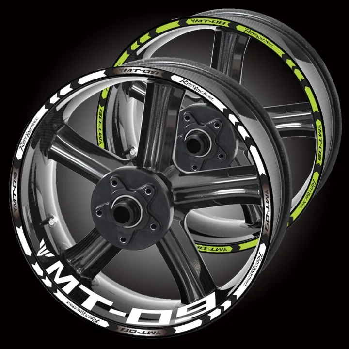 Reflective Motorcycle Mt09 Wheel Sticker Rim Decal Logo Kit For Yamaha ...