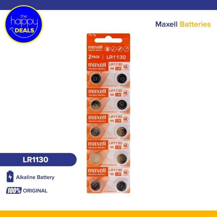 Maxell Alkaline Battery LR1130 Pack of 10 | Lazada PH
