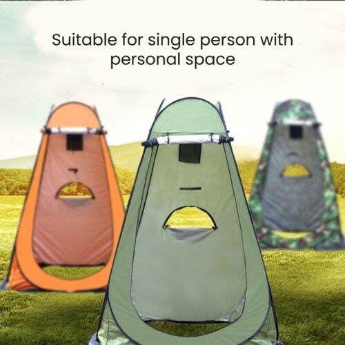 Pop Up Changing Tent with 2 Window Foldable Fitting Room Dressing Room ...